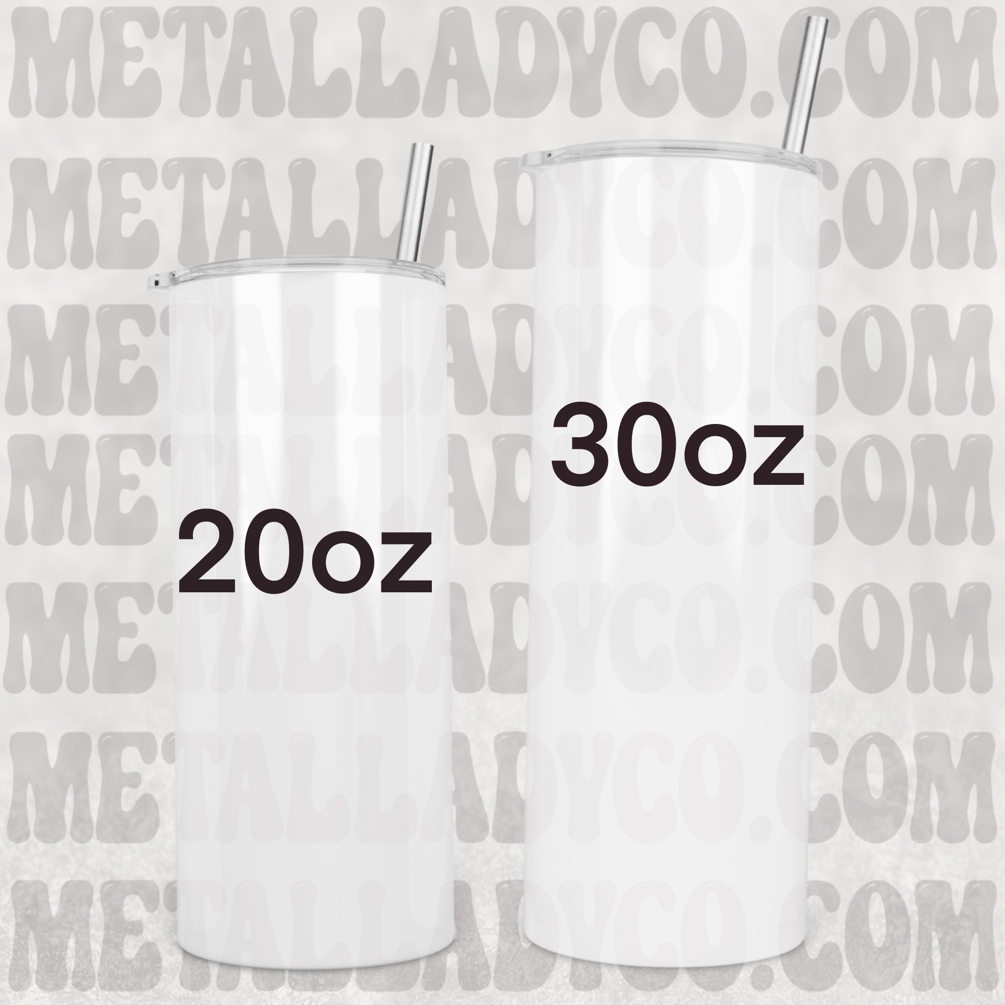 Tumbler Size and Guide – MetalLadyCo